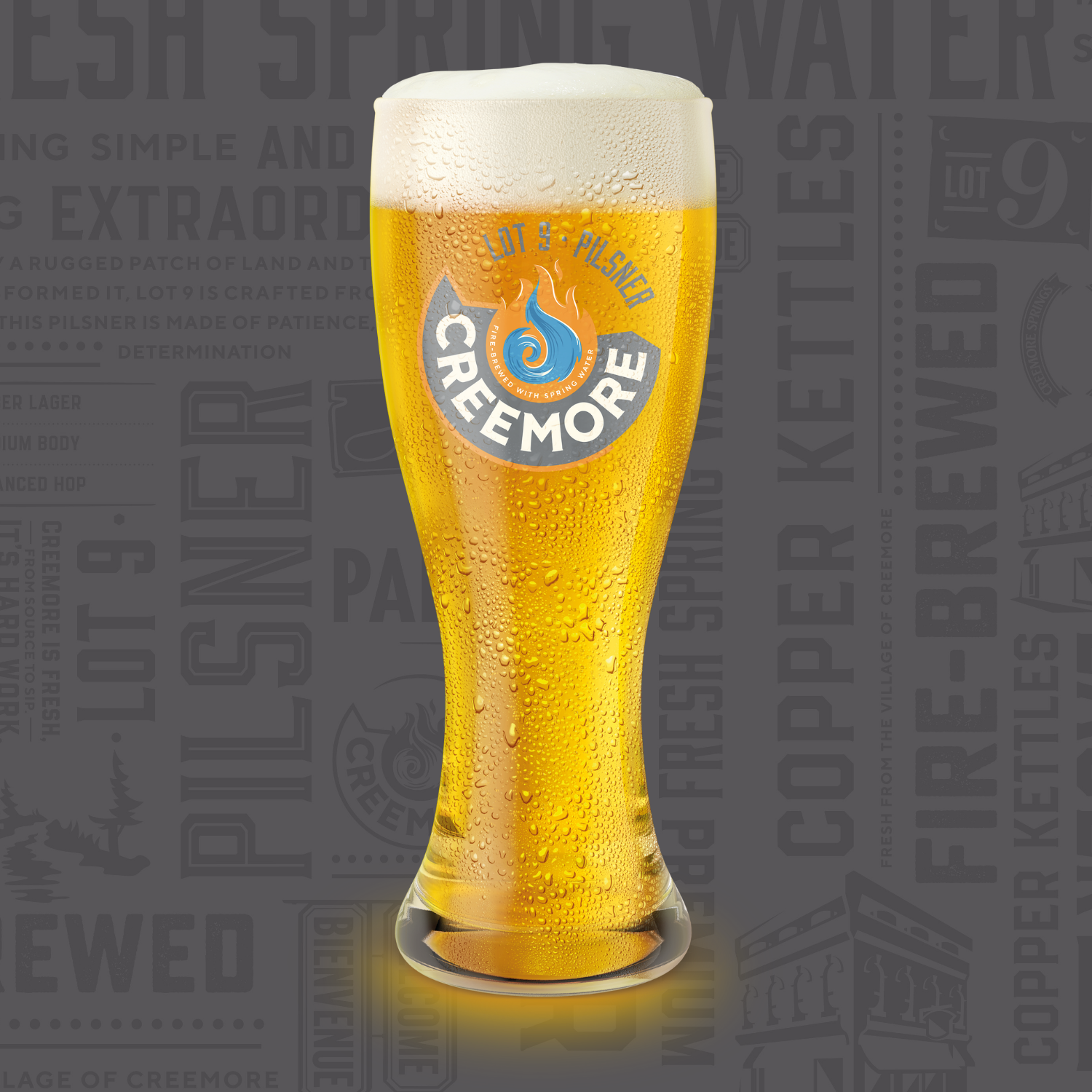 Crisp Pilsner 20oz Glass | Creemore Springs Brewery